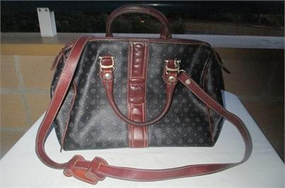 xxM1152M Vintage Pollini Monogram signature Satchel handbag, Italy